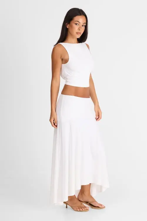 SASHA THERESE Talia Maxi Skirt - White
