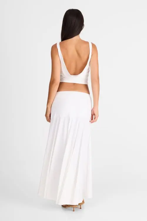 SASHA THERESE Talia Maxi Skirt - White