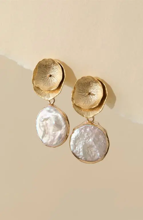 SET & STONES Reese Freshwater Pearl Drop Earrings