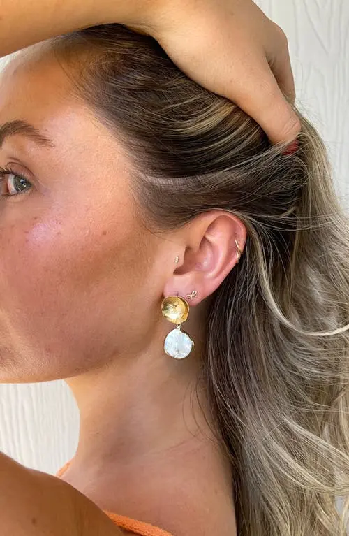 SET & STONES Reese Freshwater Pearl Drop Earrings