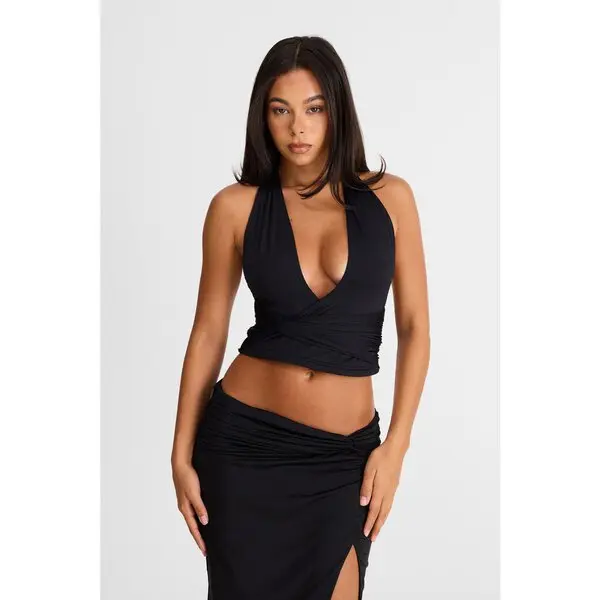 SASHA THERESE Liliane Top - Black
