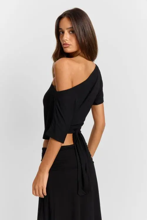SASHA THERESE Lorelei Top - Black