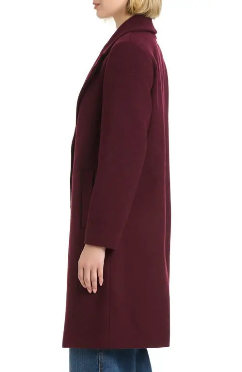 Vince Camuto Boyfriend Longline Coat - Garnet