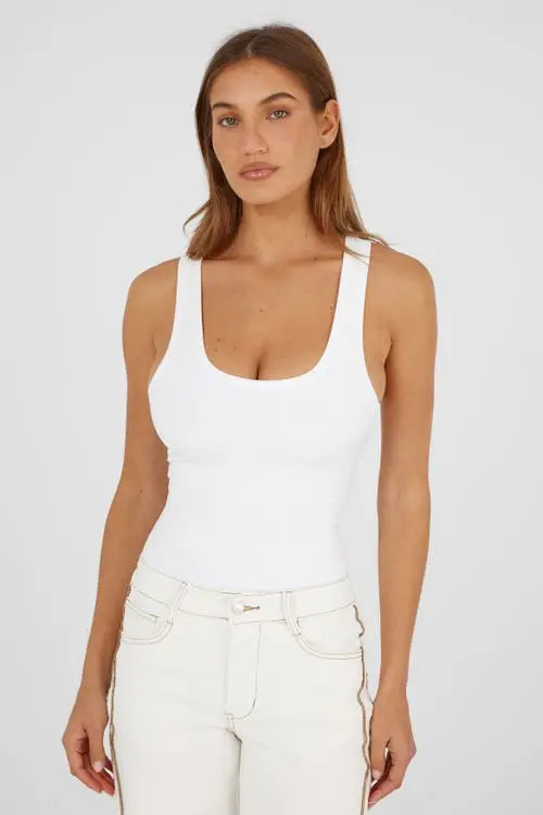 SASHA THERESE Claudine Bodysuit - White