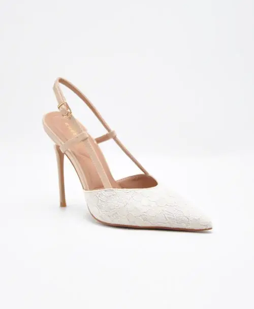 KNEETOES Violetta Stilettos - White
