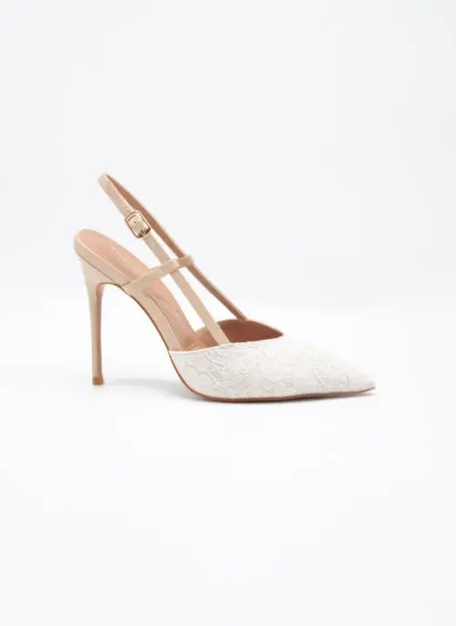 KNEETOES Violetta Stilettos - White