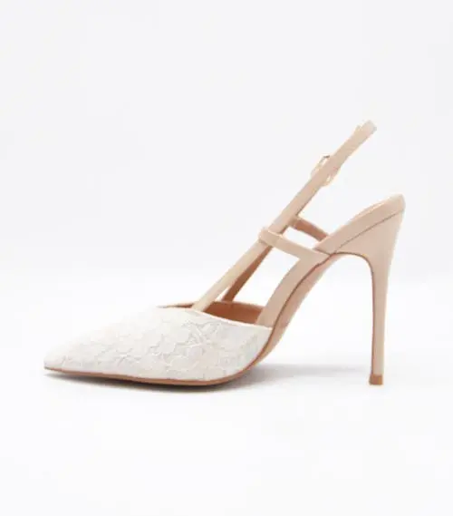 KNEETOES Violetta Stilettos - White