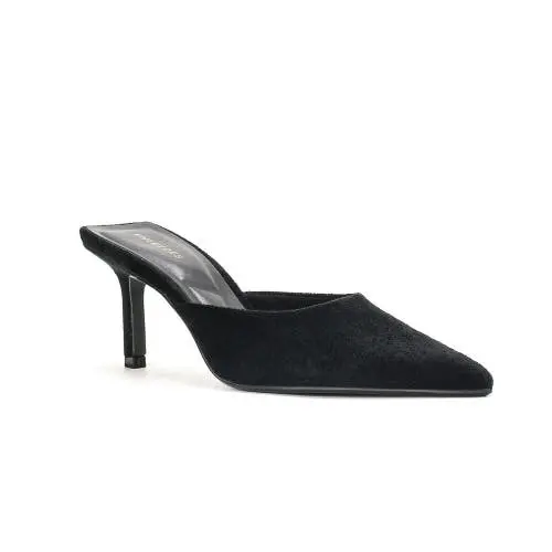 KNEETOES Lunya Velvet Mules - Black