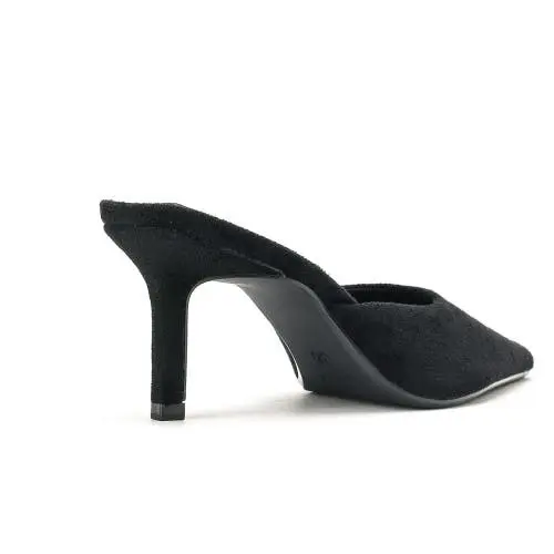 KNEETOES Lunya Velvet Mules - Black