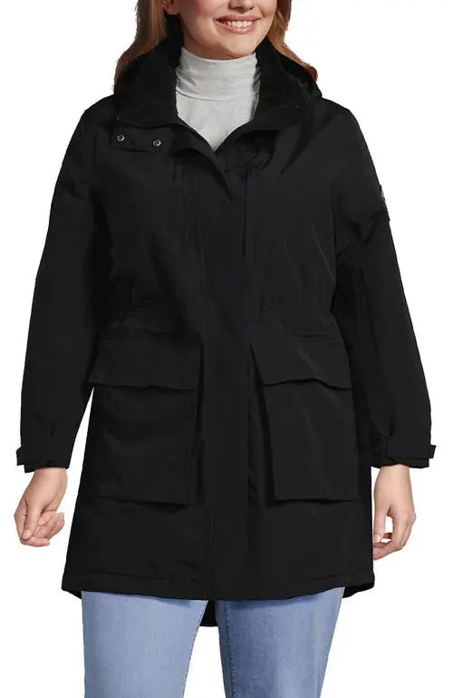 LANDS' END Squall Waterproof Insulated Parka - Black