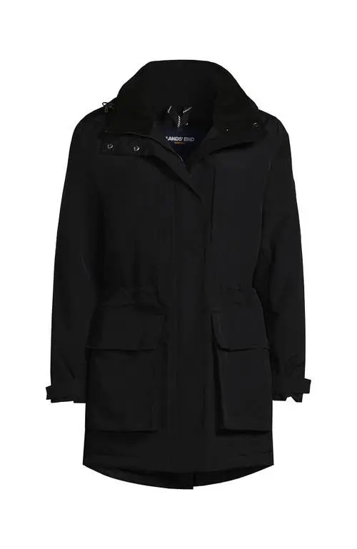 LANDS' END Squall Waterproof Insulated Parka - Black