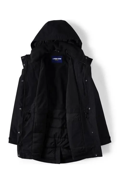 LANDS' END Squall Waterproof Insulated Parka - Black