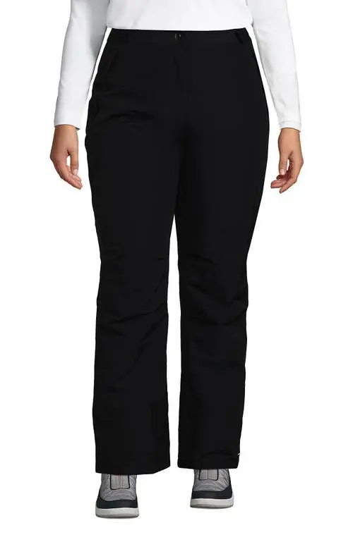 LANDS' END Squall Waterproof Insulated Snow Pants - Black