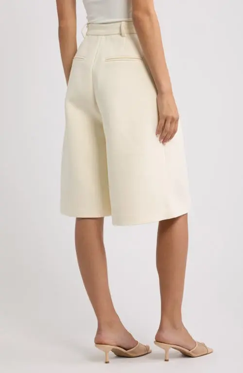 Oddmuse Wide Leg Knee Length Bermuda Shorts