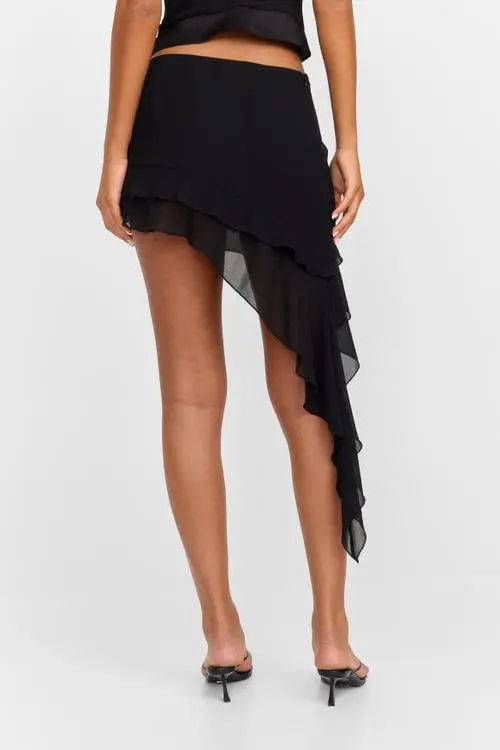 SASHA THERESE Rue Mini Skirt - Black