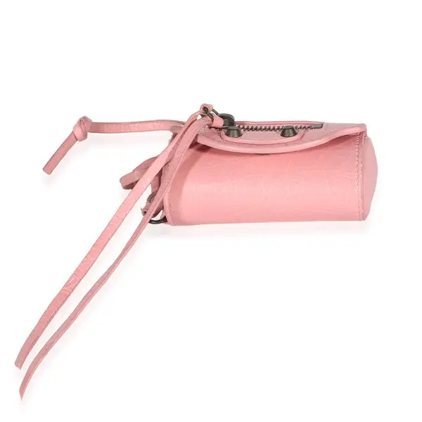 Balenciaga Arena Lambskin Lipstick Holder Case - Pink