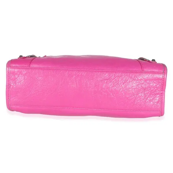 Balenciaga Rose Magenta Agneau Classic Hardware Le City Bag - Pink