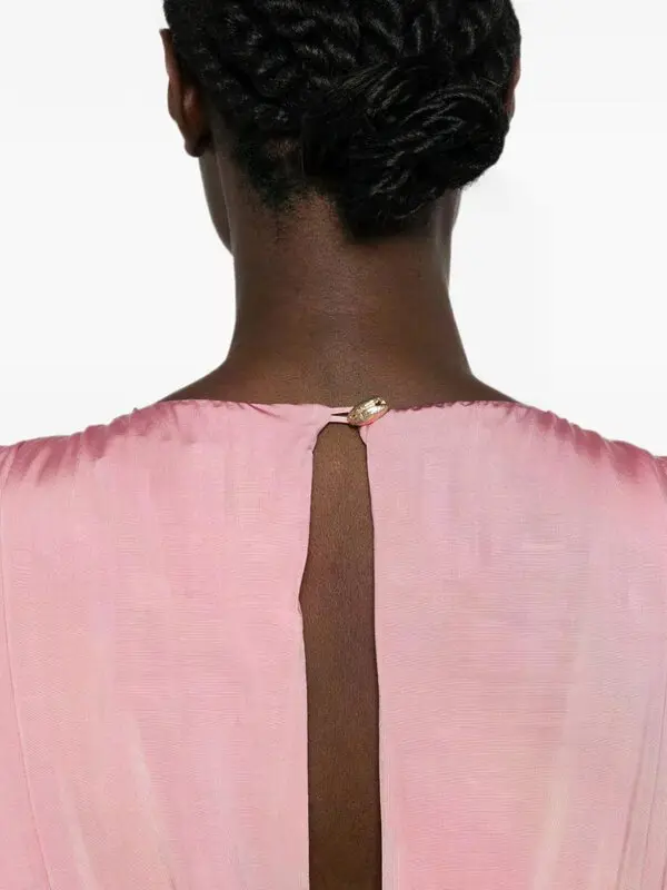 ABADIA Draped Blouse