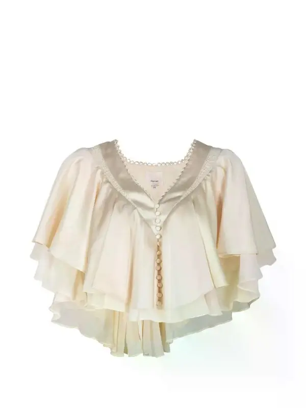 Cinq À Sept Mary Ruffled Button-front Top