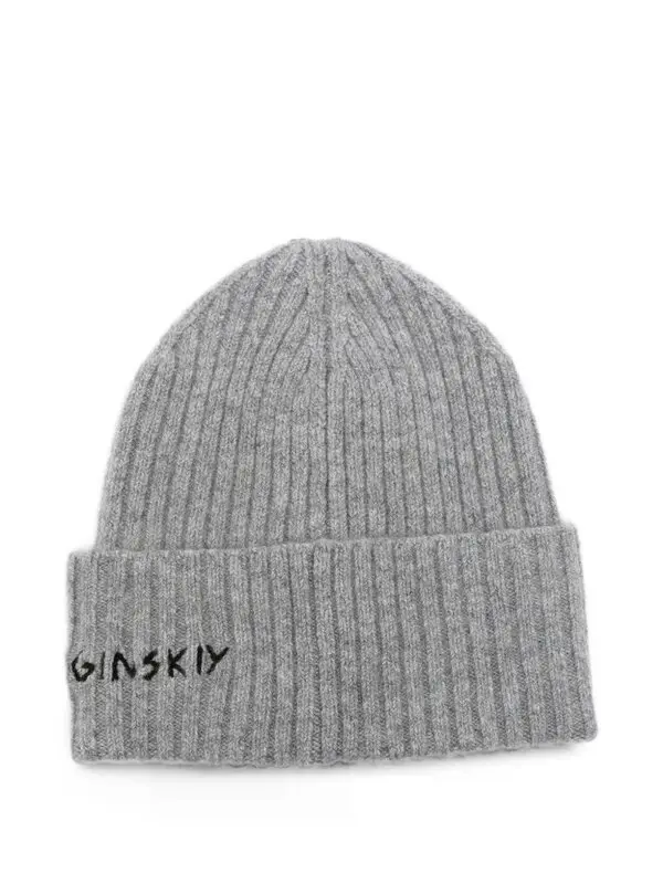 Ruslan Baginskiy Logo-embroidered Ribbed Beanie Hat