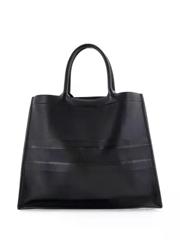 Dior Book Embossed Leather Large Tote Bag