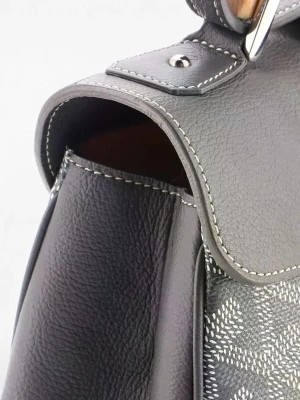 Goyard Saigon Top Handle Bag Coated Canvas With Leather Mini Shoulder Bag