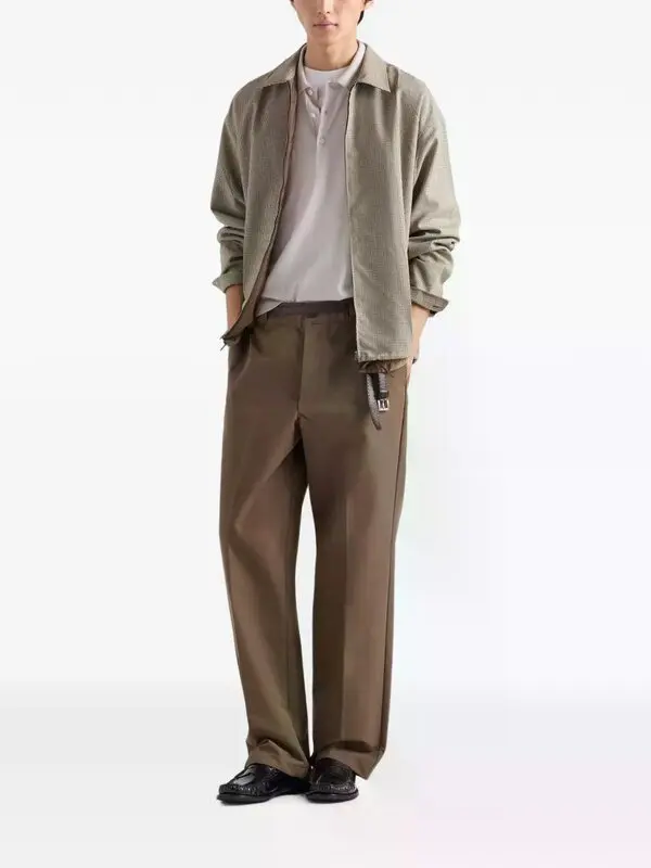 Prada Superfine Wool Polo Shirt