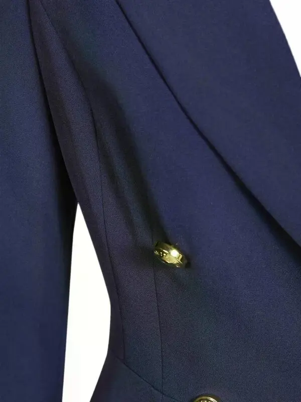 Elisabetta Franchi Double-breasted Pleated-back Jacket