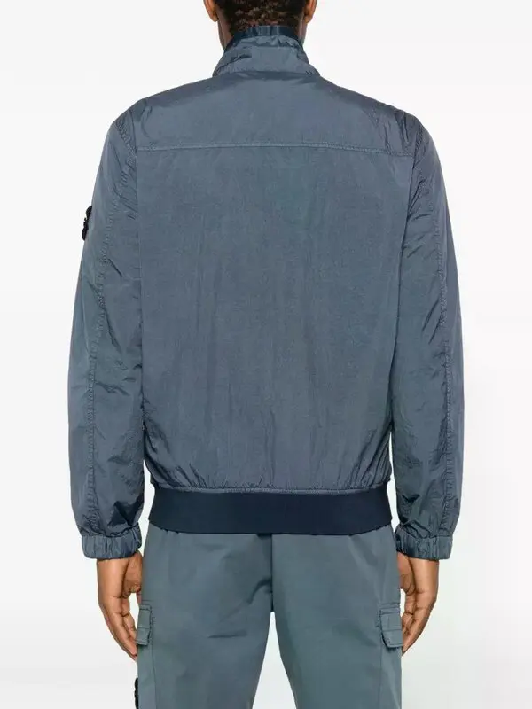 Stone Island Logo Patch Zip-up Jacket