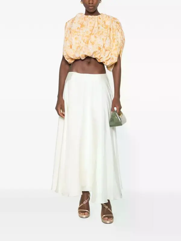 Magda Butrym Floral-print Puff-sleeve Blouse