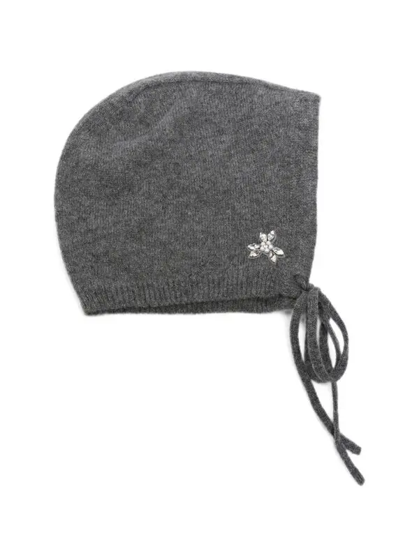 Simone Rocha Embellished Cashmere Bonnet