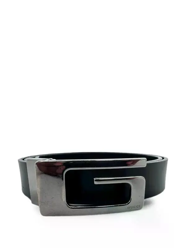 Gucci G Logo Buckle Belt - Black