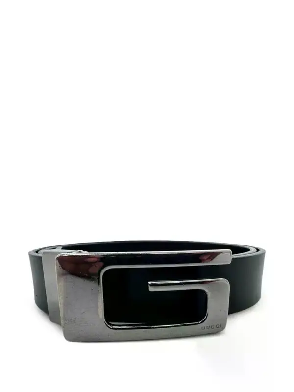 Gucci G Logo Buckle Belt - Black