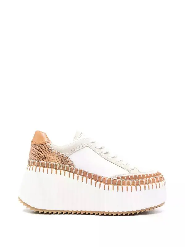 Chloé Platform Sneakers - White