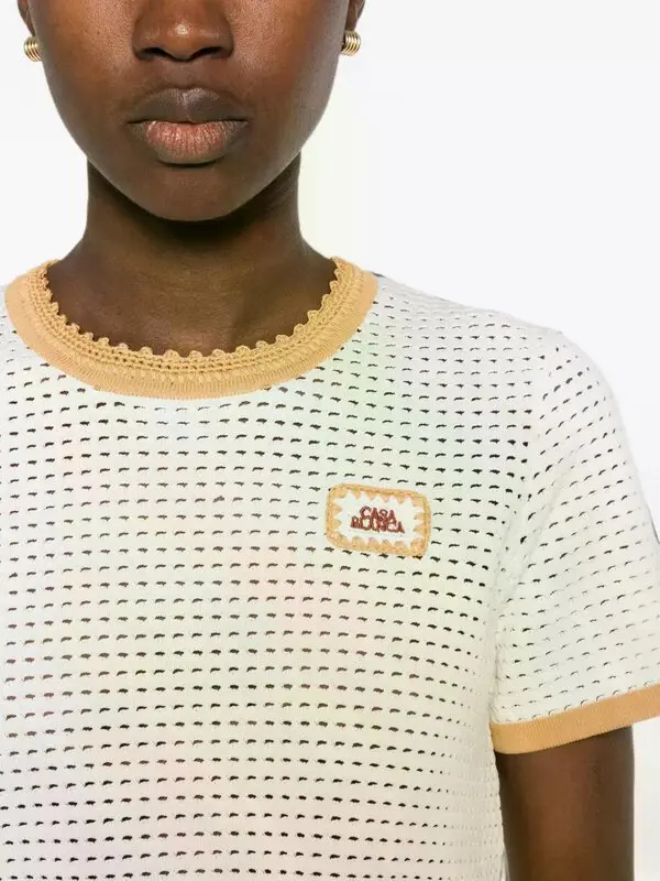Casablanca Logo-patch T-shirt