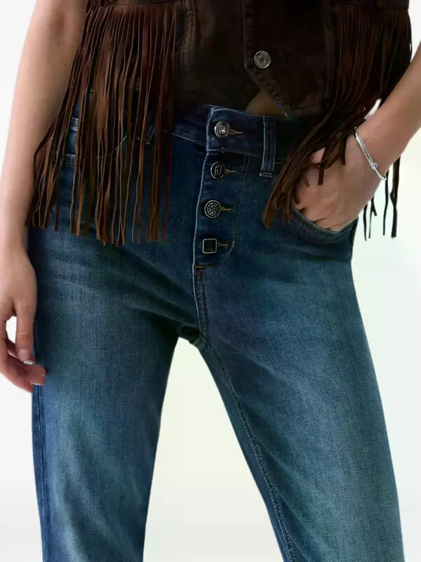 Liu Jo Bootcut Jeans With Jewel Buttons
