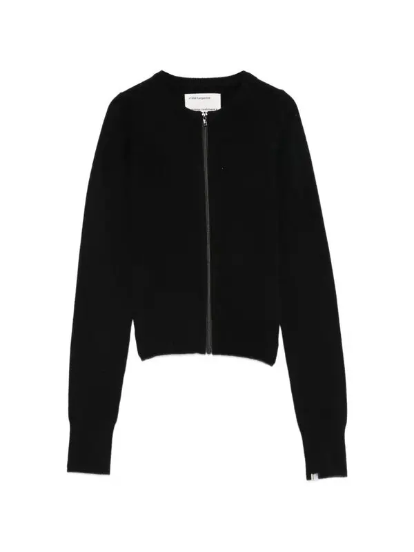 Extreme Cashmere Tangerine Zip-up Cardigan - Black