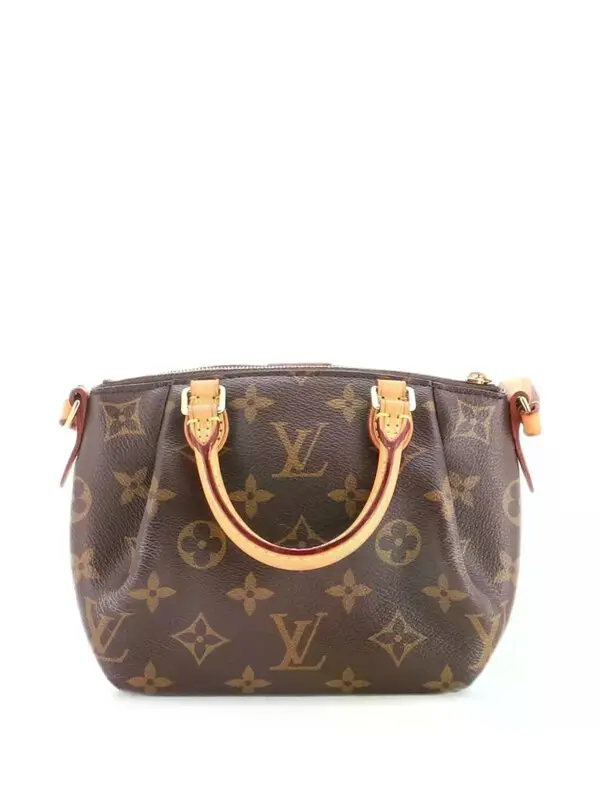 LOUIS VUITTON Turenne Handbag Monogram Canvas Nano Crossbody Bag - Brown