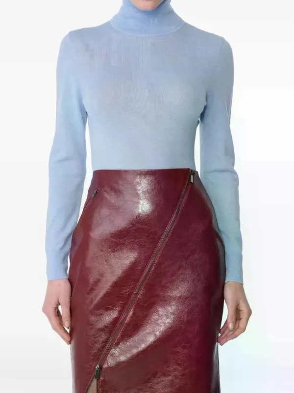 TOCCIN Alma Roll-neck Long-sleeve Sweater - Blue