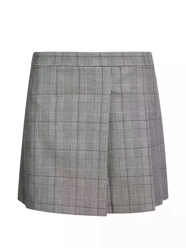 Pinko Check-pattern Pleated Skirt