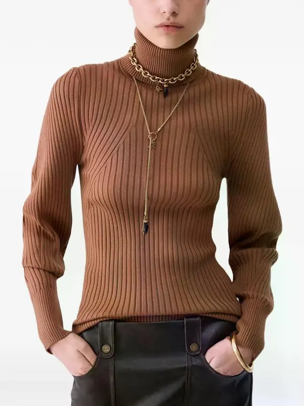 Liu Jo Turtleneck Sweater With Balloon Sleeves