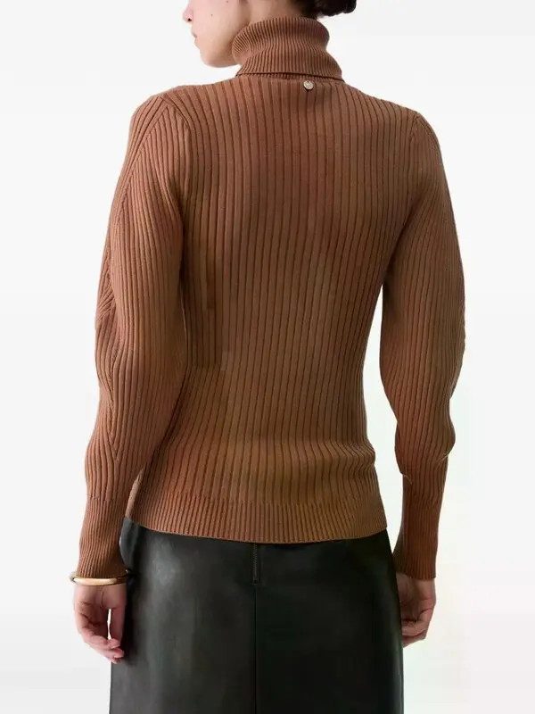 Liu Jo Turtleneck Sweater With Balloon Sleeves