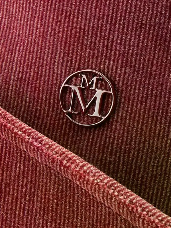 MAISON MICHEL Paulina Corduroy-texture Hat - Red