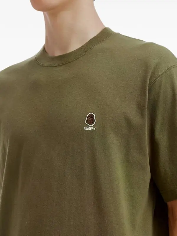 FINGERCROXX Logo-patch Cotton T-shirt