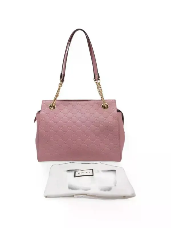 Gucci Guccissima Shoulder Bag - Pink