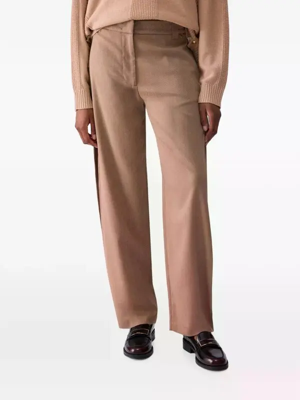 Liu Jo Balloon Pants In Herringbone Fabric