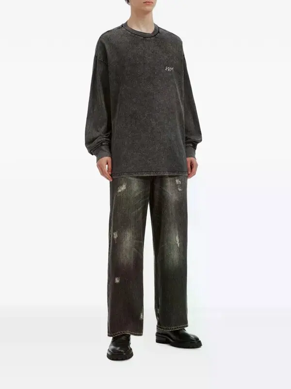 FIVE CM Distressed Whiskered Jeans
