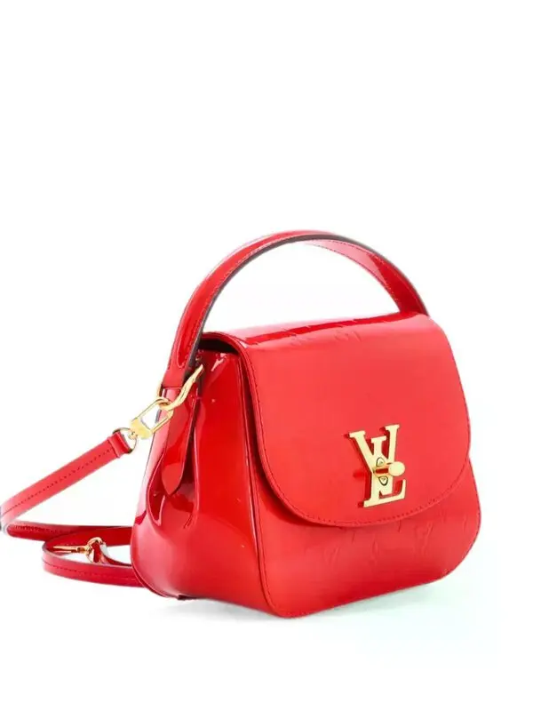 LOUIS VUITTON Pasadena Handbag Monogram Vernis Crossbody Bag - Red