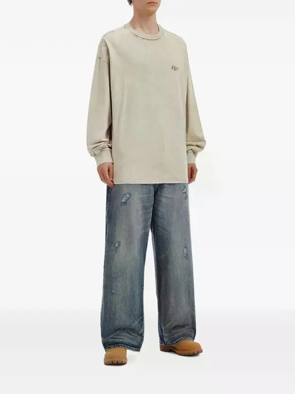 FIVE CM Logo-print Long-sleeve T-shirt