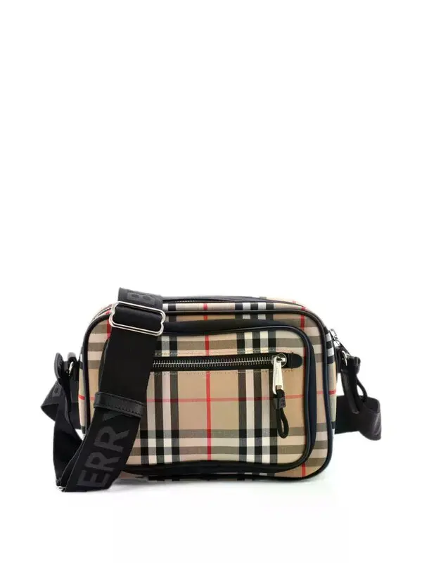 Burberry Paddy Vintage Check Canvas Small Crossbody Bag